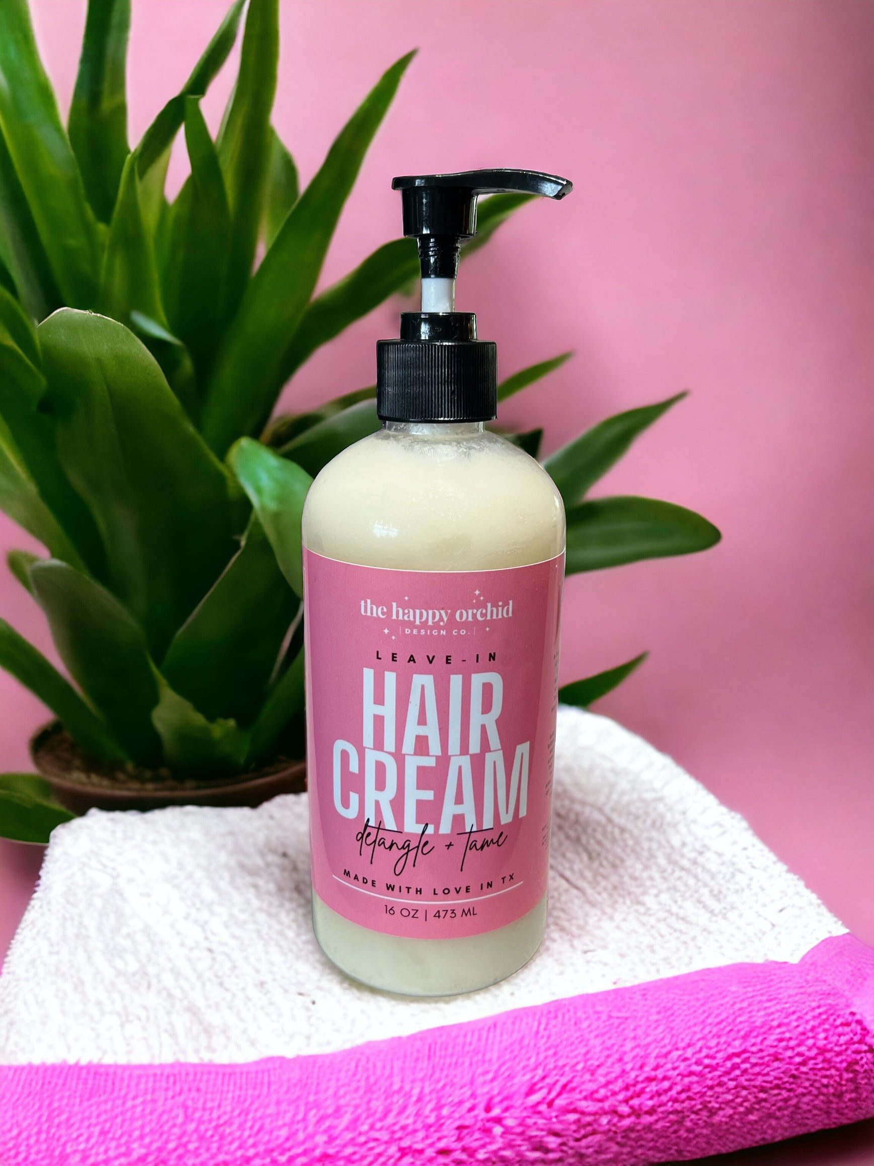 LEAVE-IN HAIR CREAM | DETANGLE + TAME – The Happy Orchid Design Co.